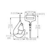 2" Twisted Snap Hook - WLL 3,333 lb. | Cargo Equipment