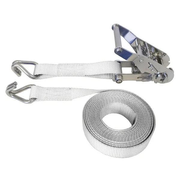 1" x 18' Stainless Steel Ratchet Strap With Stainless Steel Wire Hooks ...