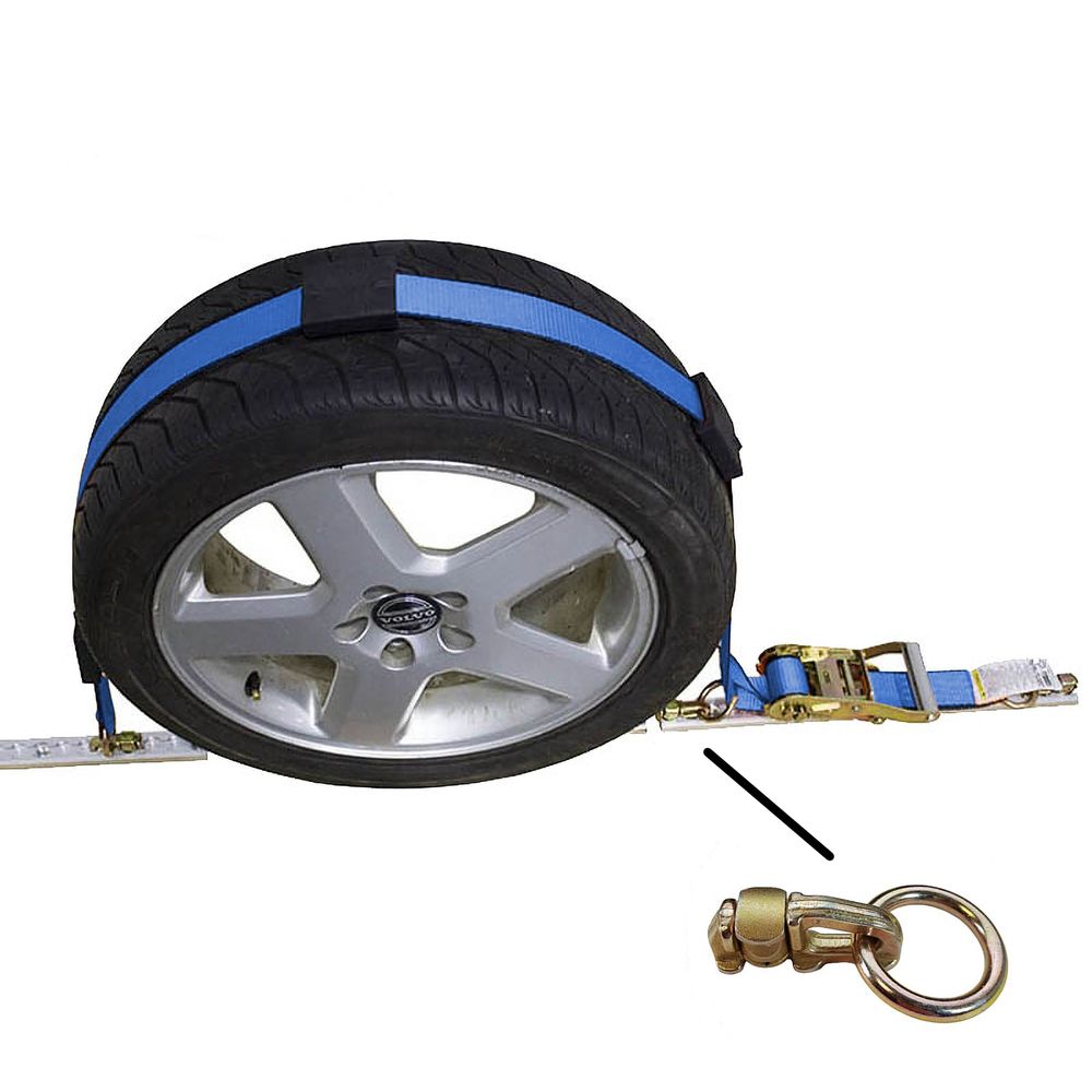 2" x 10' Auto Strap with L-Track Fittings, Rubber Cleats - Blue | Cargo ...